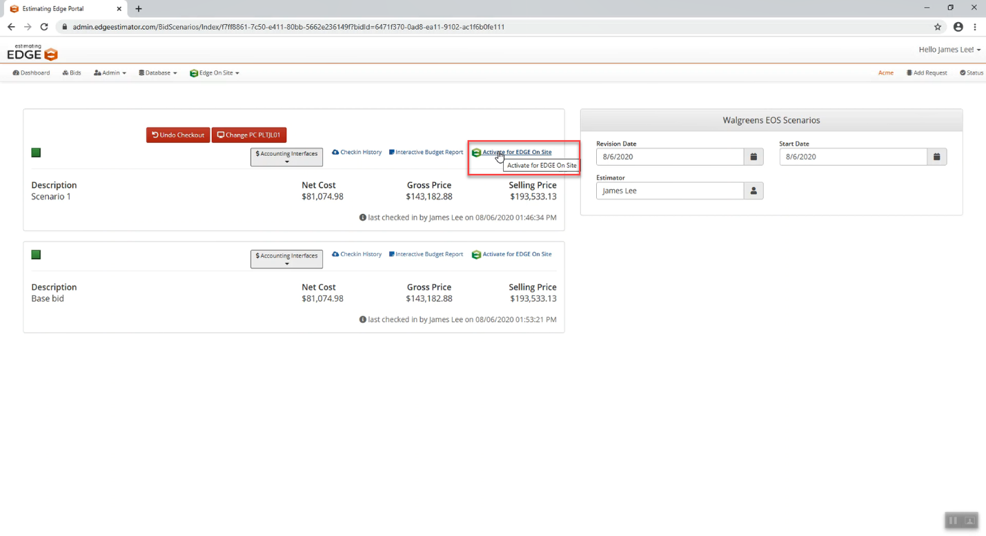 Activation Error - Estimating Edge