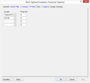 Tapered Insulation Condition - Estimating Edge
