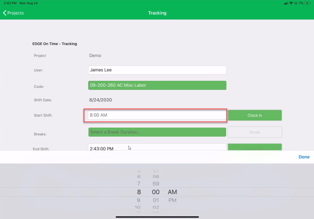 How to Use The EDGE On Time application - Estimating Edge