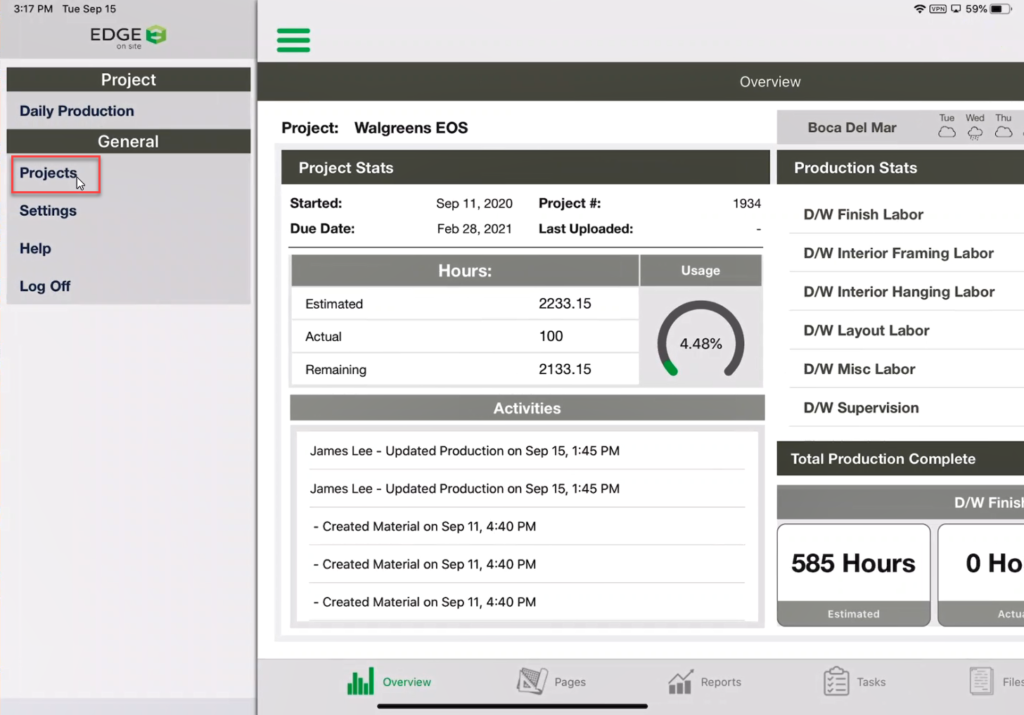 How to Remove Saved or Unloaded Production From a Shape - Estimating Edge