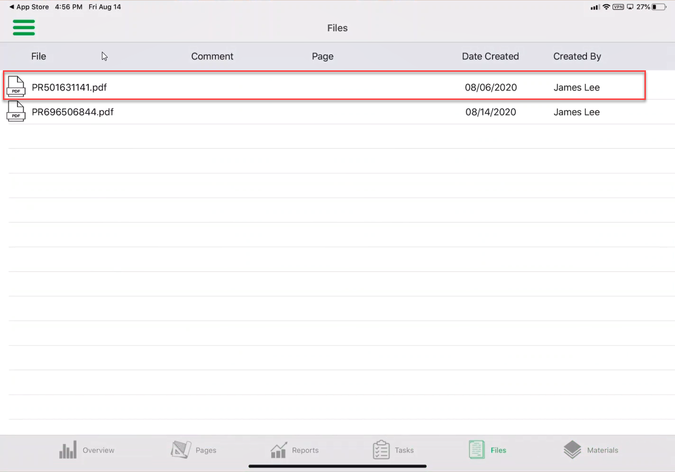 Purchase Requests - Estimating Edge