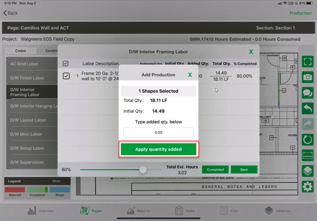 Tracking Quantities - Estimating Edge