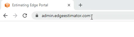 Navigating the Admin Portal - Estimating Edge