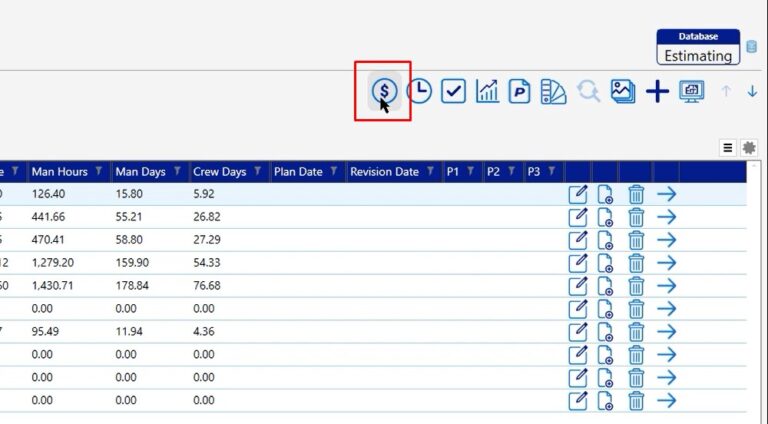 How to make Database Changes in the Database - Estimating Edge