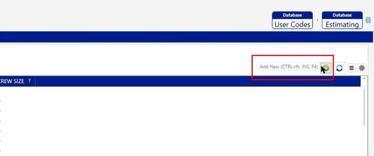 How to make Database Changes in the Database - Estimating Edge