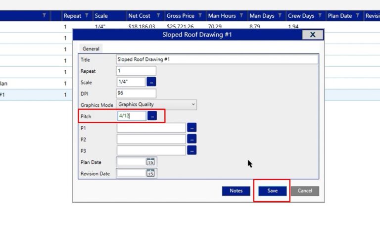 How to Add a Page Pitch and Condition Pitch - Estimating Edge