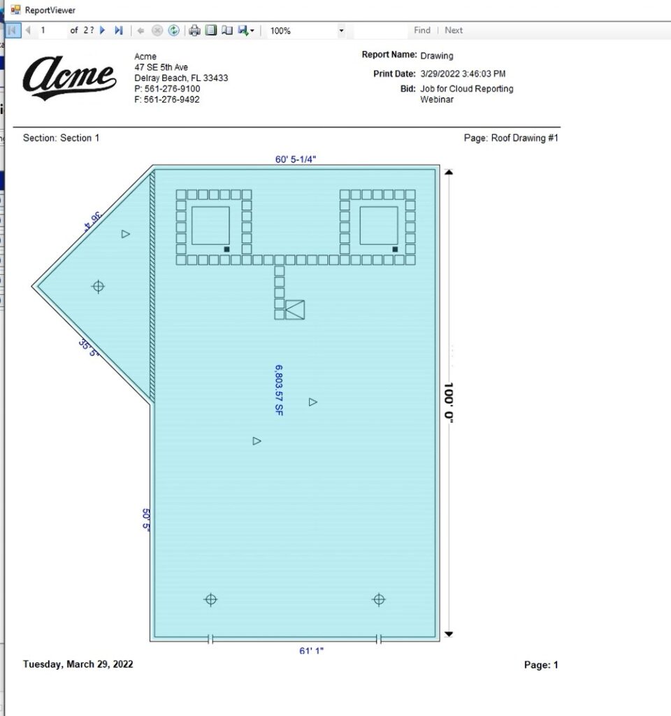 How to Print Dimensions on a Drawing Report - Estimating Edge