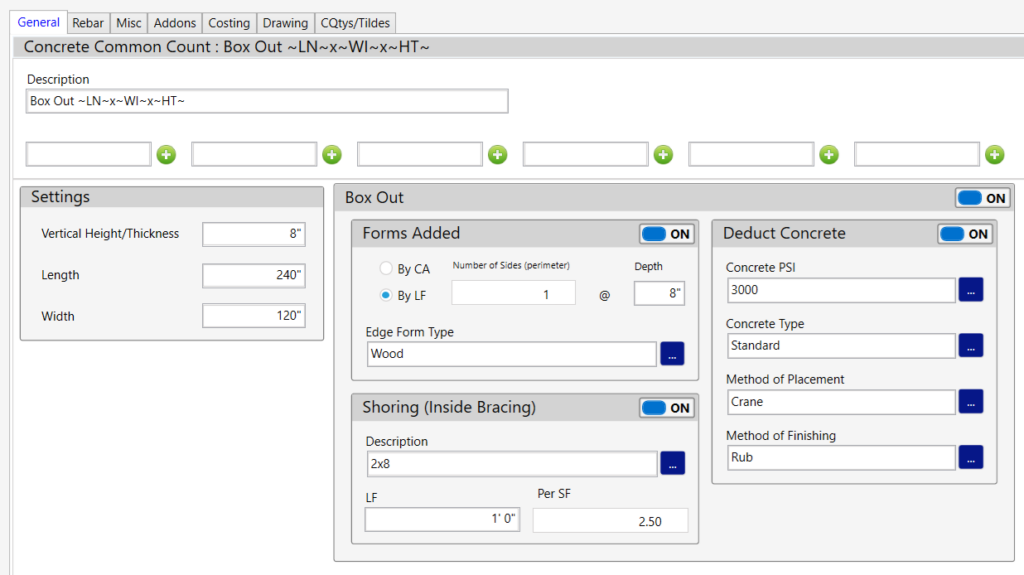 Visuals for Concrete Conditions - Estimating Edge